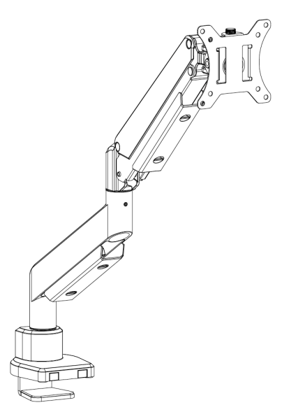Kogan Full Motion Heavy-Duty Gas Spring Single Monitor Mount 17"-43 ...
