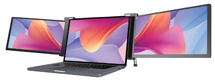 Kogan XPRESSO 13.3 Full HD Pro Dual Screen Tri-Fold Portable Monitor ...