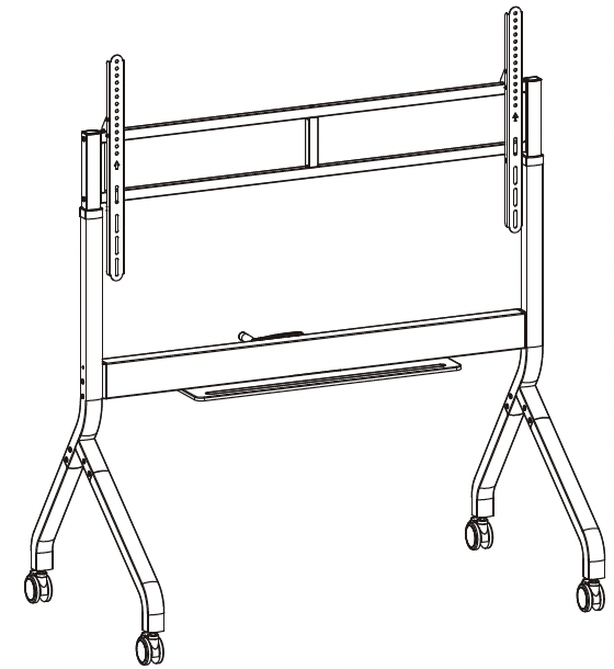 Kogan Heavy Duty Adjustable Portable TV Floor Stand for 60" - 110" TVs ...