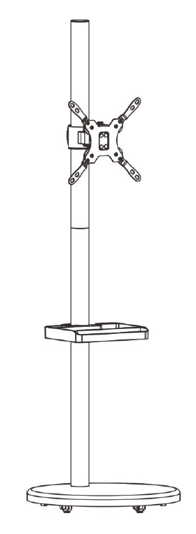 Kogan Mobile TV Floor Stand for 17"-43" TVs - (KATVSFWS43A) - Manuals ...