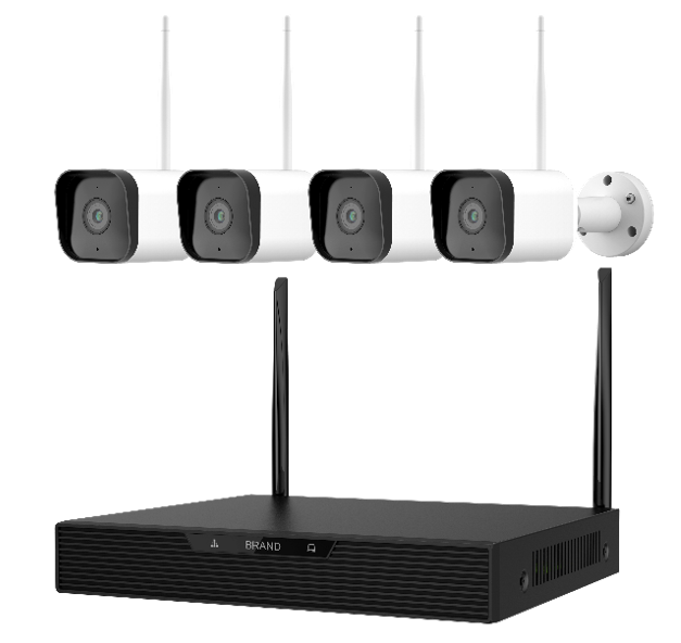 Kogan SmarterHome™ 8 Channel AI NVR Security Camera System with 4 x 3MP ...