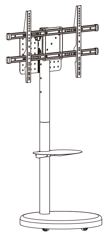 Kogan Mobile TV Floor Stand for 37‘’-86‘’ TVs - (KATVSFWS86A) - Manuals ...