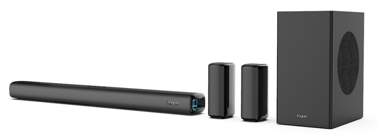 Kogan 7.1.2CH 525W Dolby Atmos Soundbar with Subwoofer & Rear Speakers ...