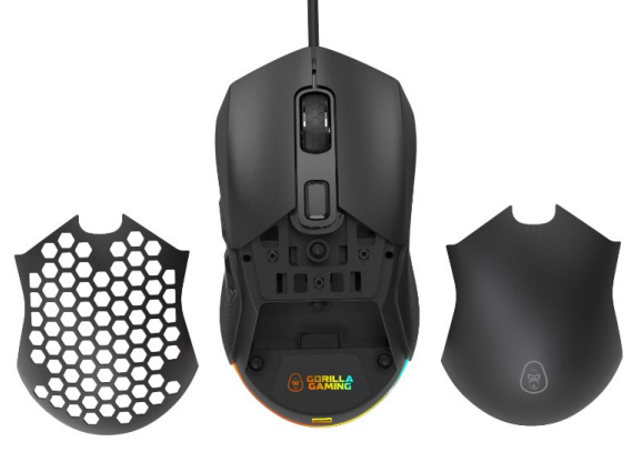 Gorilla Gaming GM121 RGB 67g Ultralight Gaming Mouse - (KAGMICEULTA ...