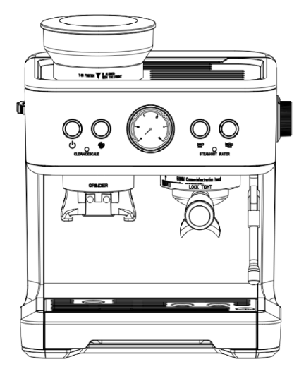 Kogan Dual Thermoblock Espresso Coffee Machine with Grinder ...