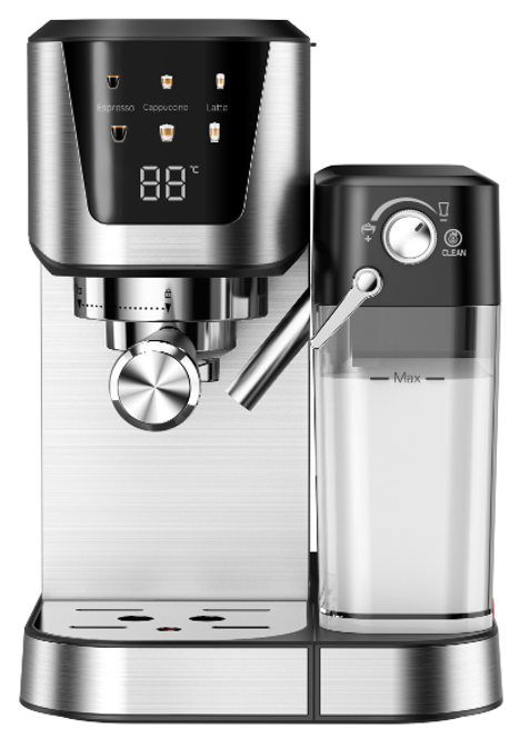 Kogan Dual Thermoblock Espresso Coffee Machine with Milk Frother ...